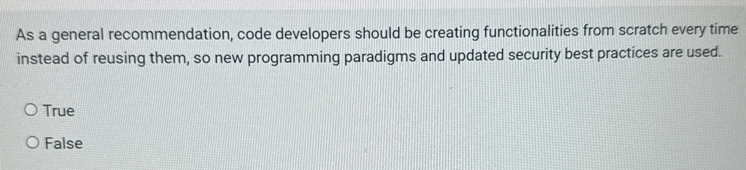 Solved As a general recommendation, code developers should | Chegg.com