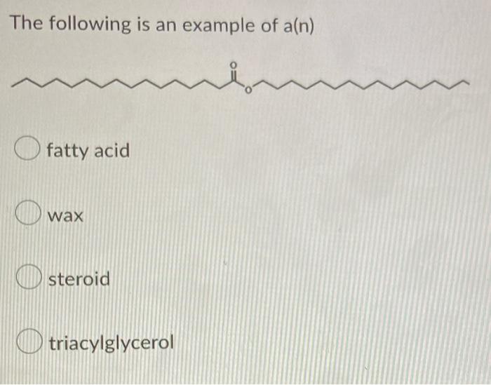 Solved What is the drawing below an example of: cellulose | Chegg.com