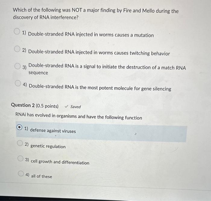 Solved Which of the following was NOT a major finding by | Chegg.com