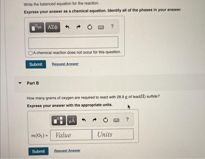 Solved Write the balanced equation for the reaction. Express | Chegg.com