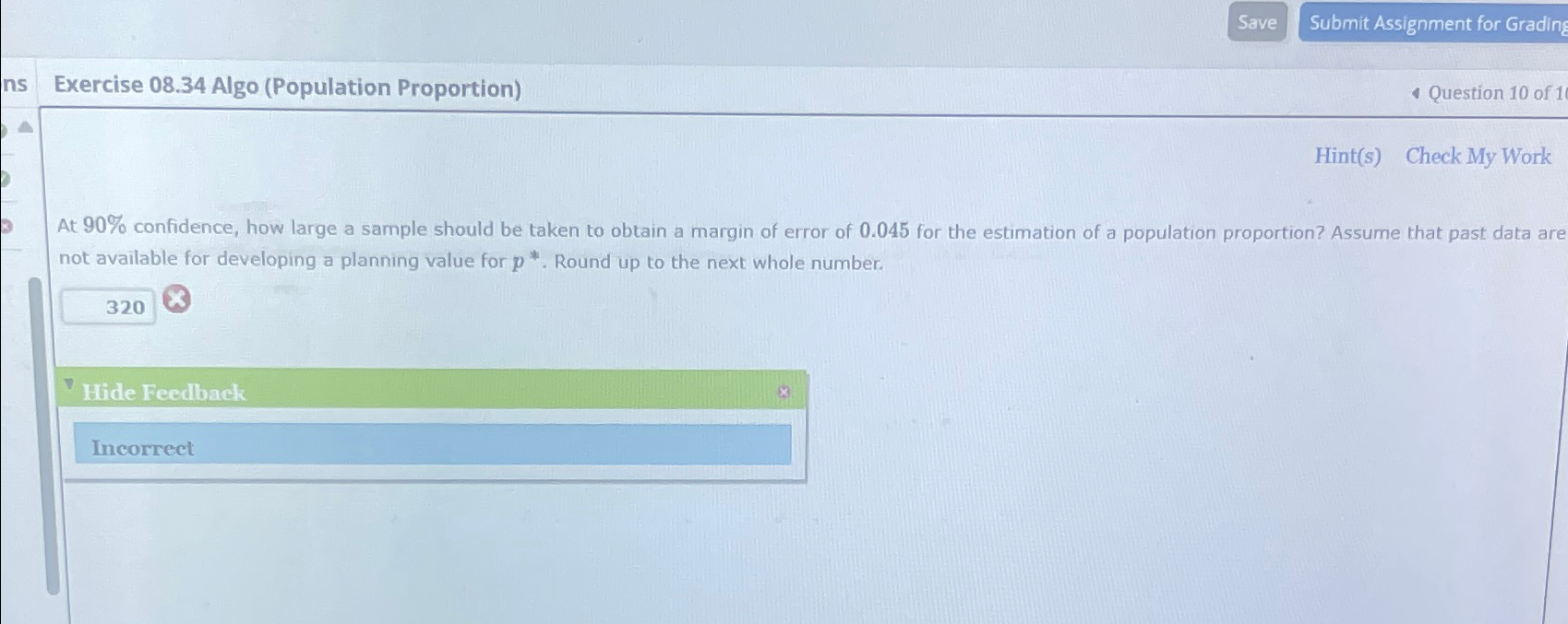 Solved SaveSubmit Assignment for GradingExercise 08.34 ﻿Algo | Chegg.com