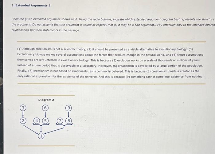 Solved 3. Extended Arguments 2 Read the given extended | Chegg.com