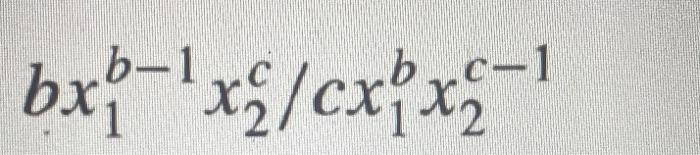 Solved bx1b−1x2c/cx1bx2c−1 | Chegg.com
