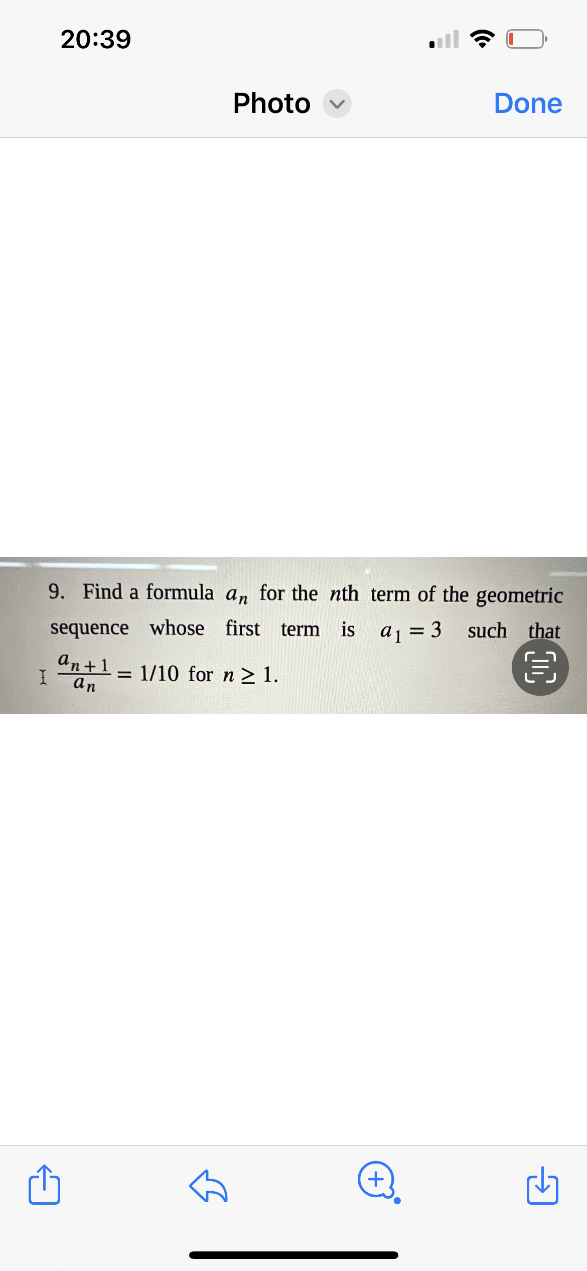 Solved Find a formula an ﻿for the nth term of the | Chegg.com