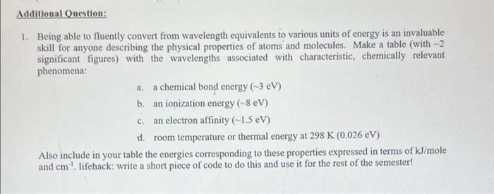 Solved Additional Question: 1. Being able to fluently | Chegg.com