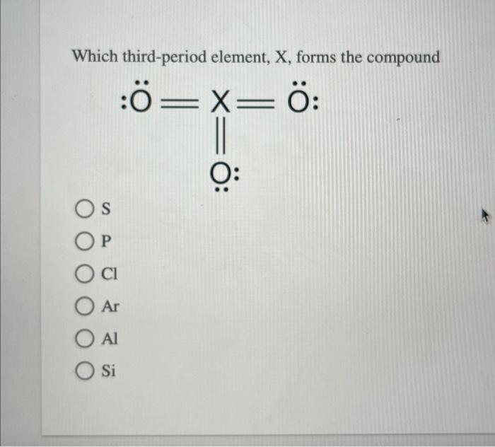 Solved Which fourth-period element, X, forms the compound Se | Chegg.com