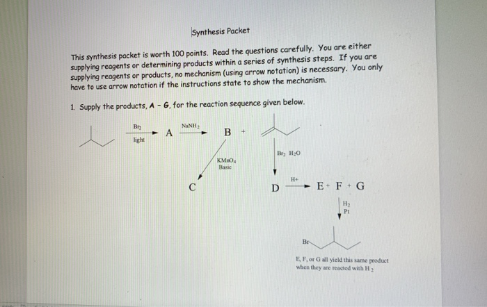 Solved Synthesis Packet This synthesis packet is worth 100 | Chegg.com