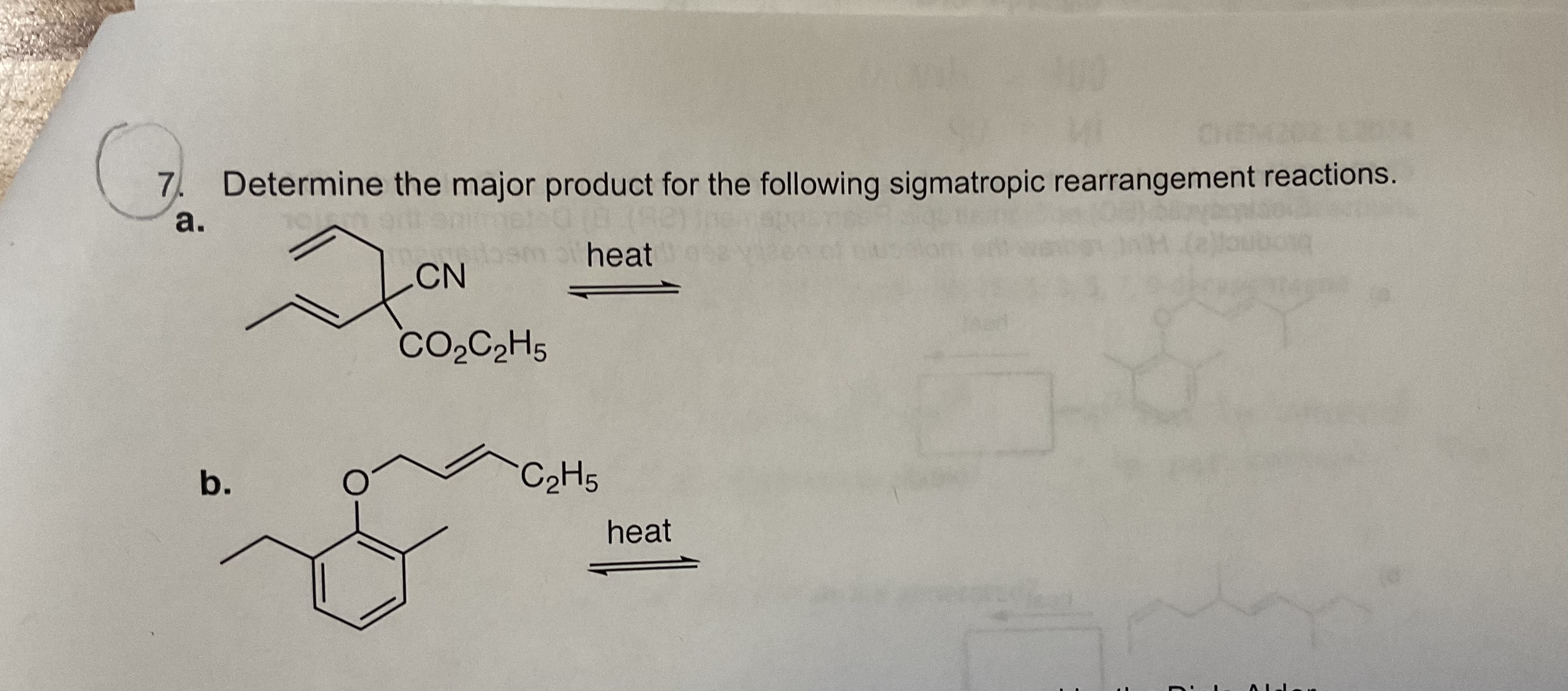 Solved Determine the major product for the following | Chegg.com