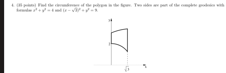 Solved ( 35 ﻿points) ﻿Find the circumference of the polygon | Chegg.com