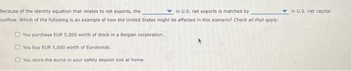 Solved 4. Net capital outflow and net exports An open | Chegg.com