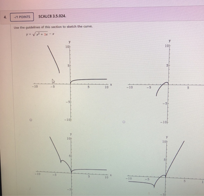 Solved -/1 POINTS SCALC8 3.5.024. Use the guidelines of this | Chegg.com
