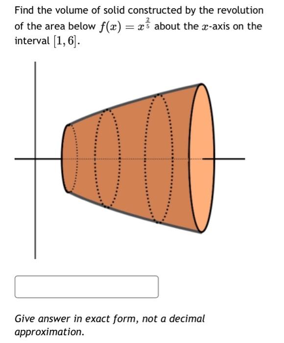 Solved Find the volume of solid constructed by the | Chegg.com