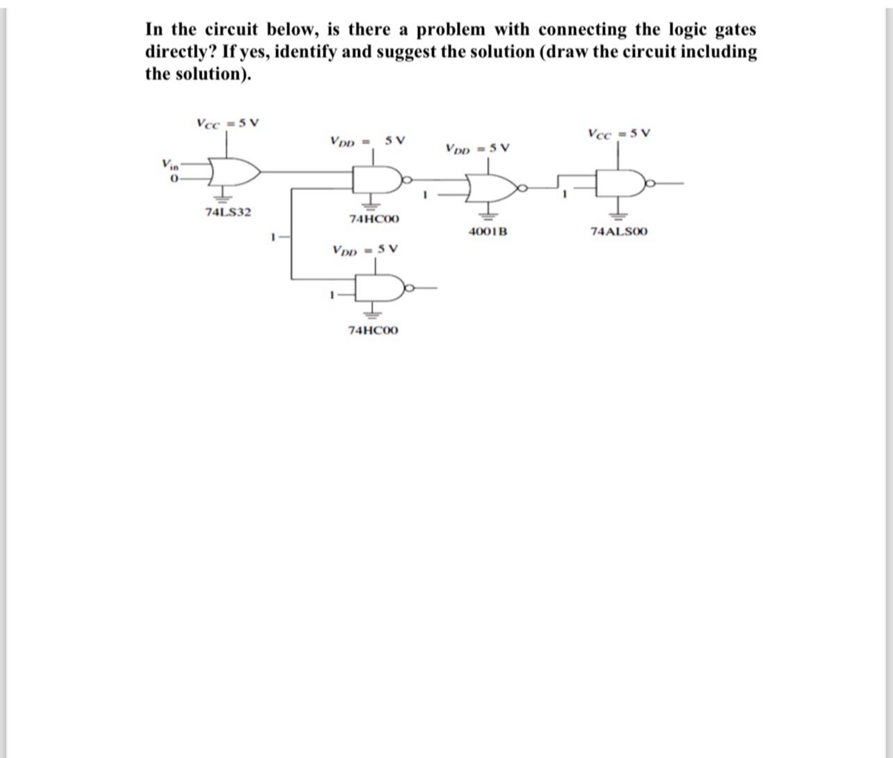 Solved In the circuit below, is there a problem with | Chegg.com