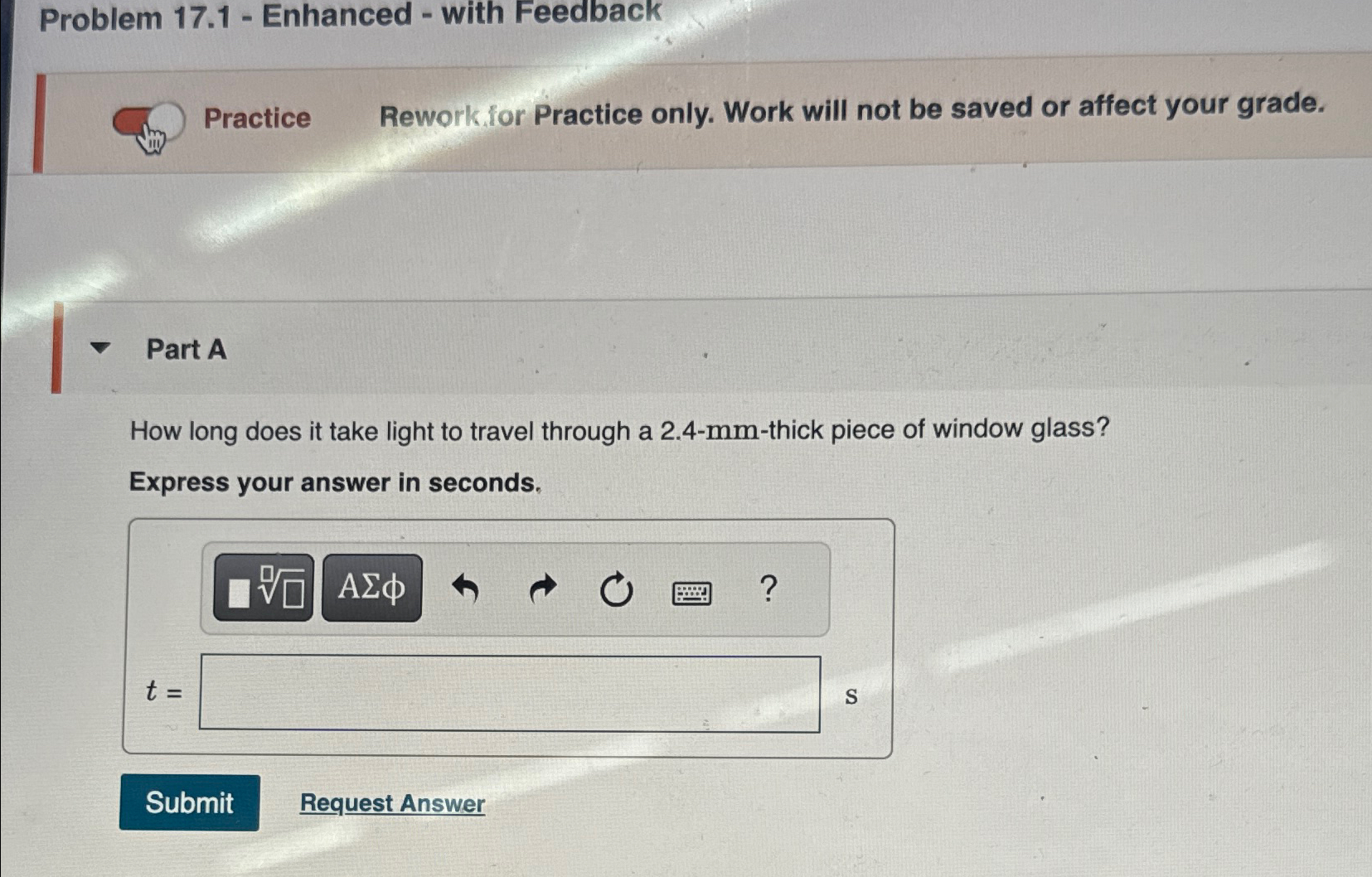 Solved Problem 17.1 - ﻿Enhanced - ﻿with FeedbackPractice | Chegg.com