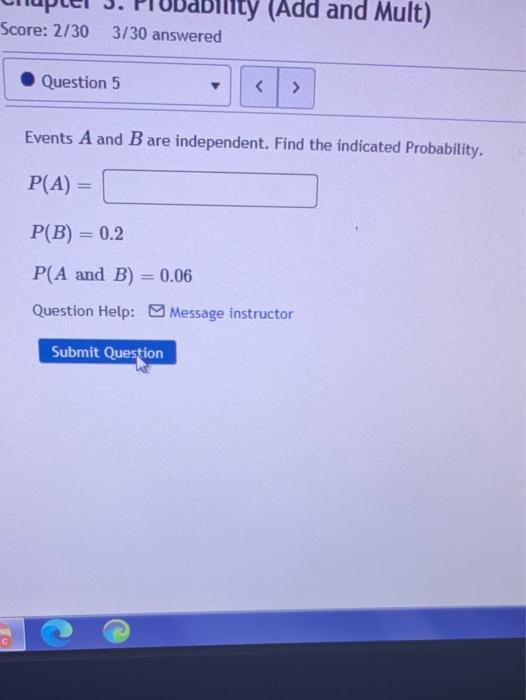 Solved 3: Probability (Add and X Probability APⓇ/College | Chegg.com