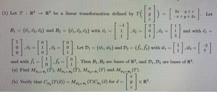 Solved Linear AlgebraOnly do the question if you know both | Chegg.com