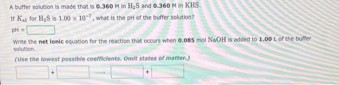 Solved A buffer solution is made that is 0.449M in HClO and | Chegg.com