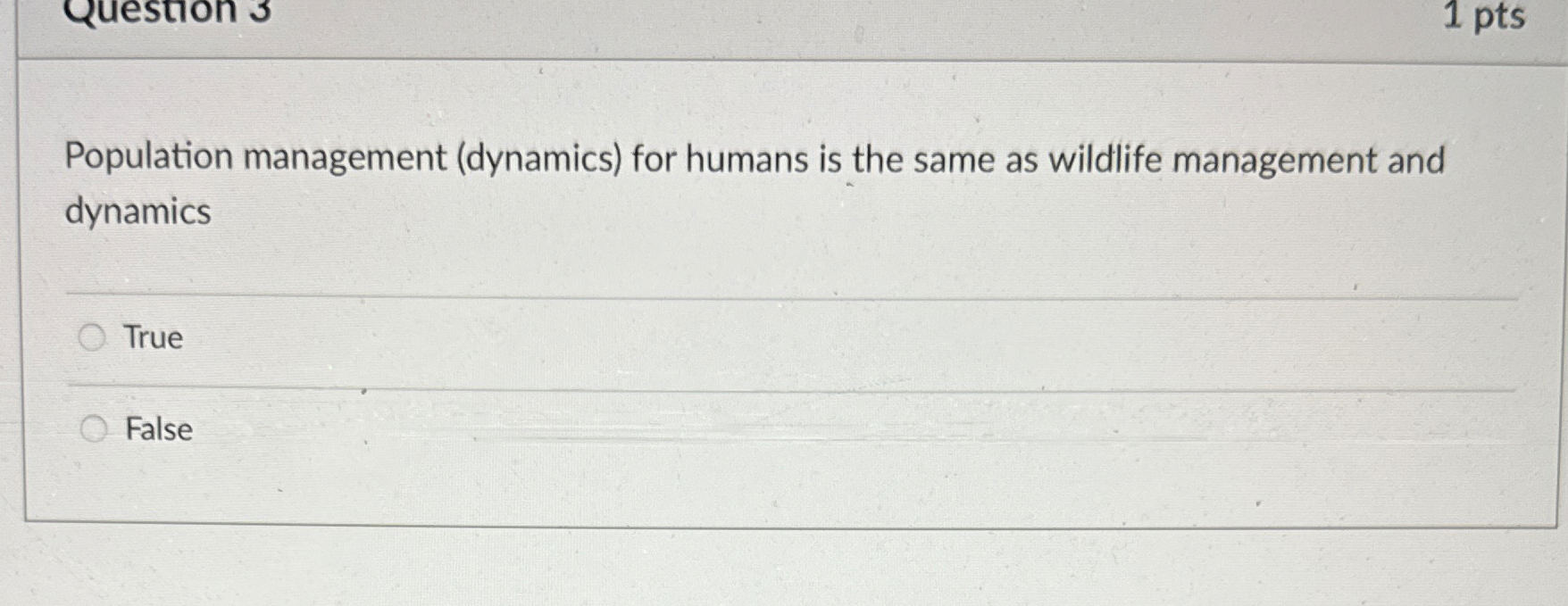 Solved Population management (dynamics) ﻿for humans is the | Chegg.com