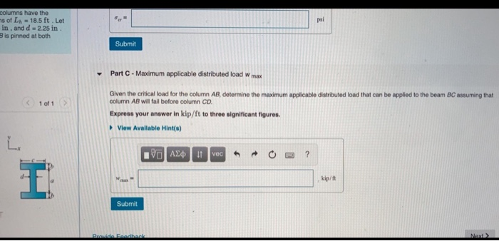 Solved CHW17 Ideal Column with Pin Supports 10 of 17 Review | Chegg.com