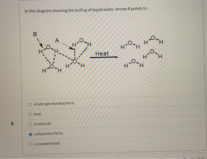 Solved In this diagram showing the boiling of liquid water, | Chegg.com