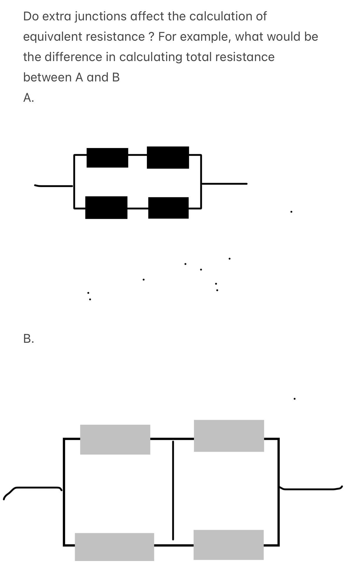Solved Do extra junctions affect the calculation of | Chegg.com