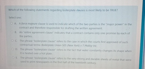 Solved Which of the following statements regarding | Chegg.com