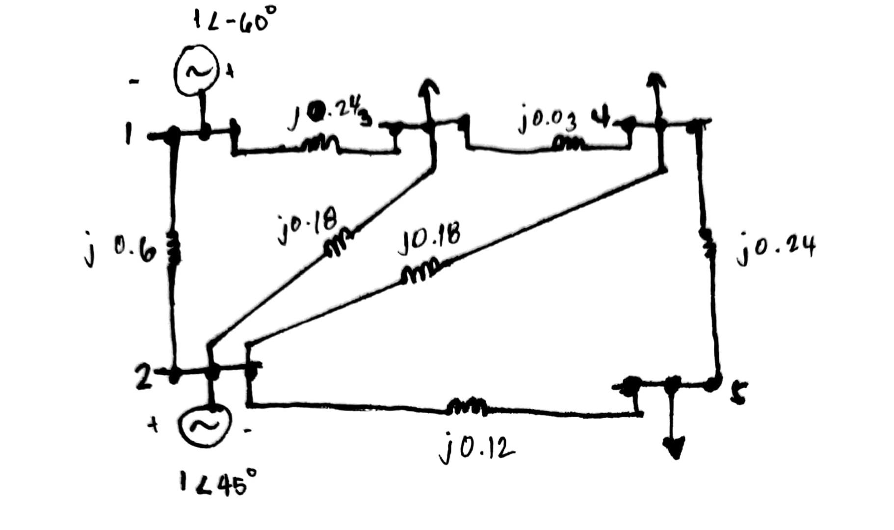 Solved Eliminate buses 3,4 and 5 using node elimination | Chegg.com