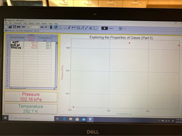 Solved Exploring the Properties of Gases Figure 2 4. Collect | Chegg.com