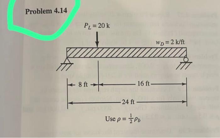 Solved design rectangular sections for thebeams, loads, and | Chegg.com