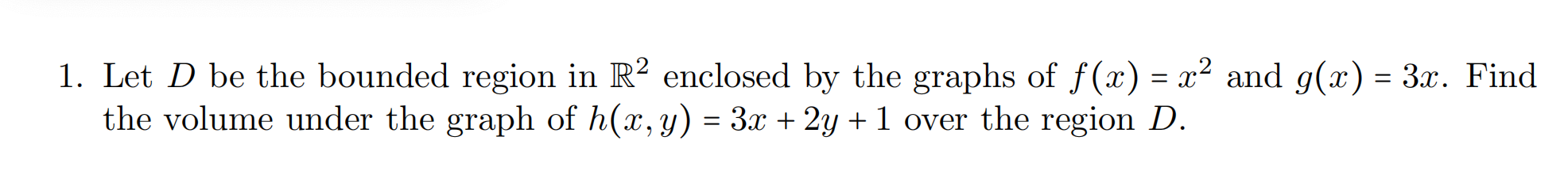 Let D ﻿be the bounded region in R2 ﻿enclosed by the | Chegg.com