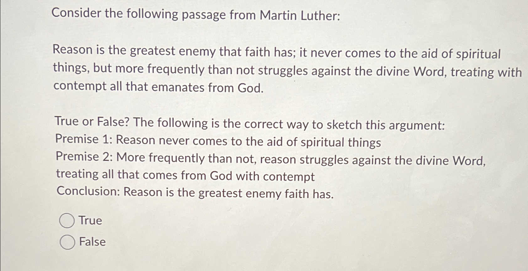 Solved Consider the following passage from Martin | Chegg.com