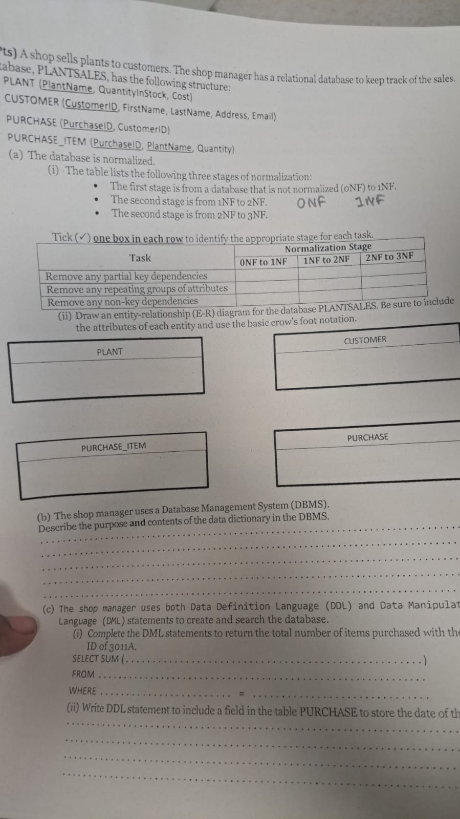 Solved solve this database questions | Chegg.com