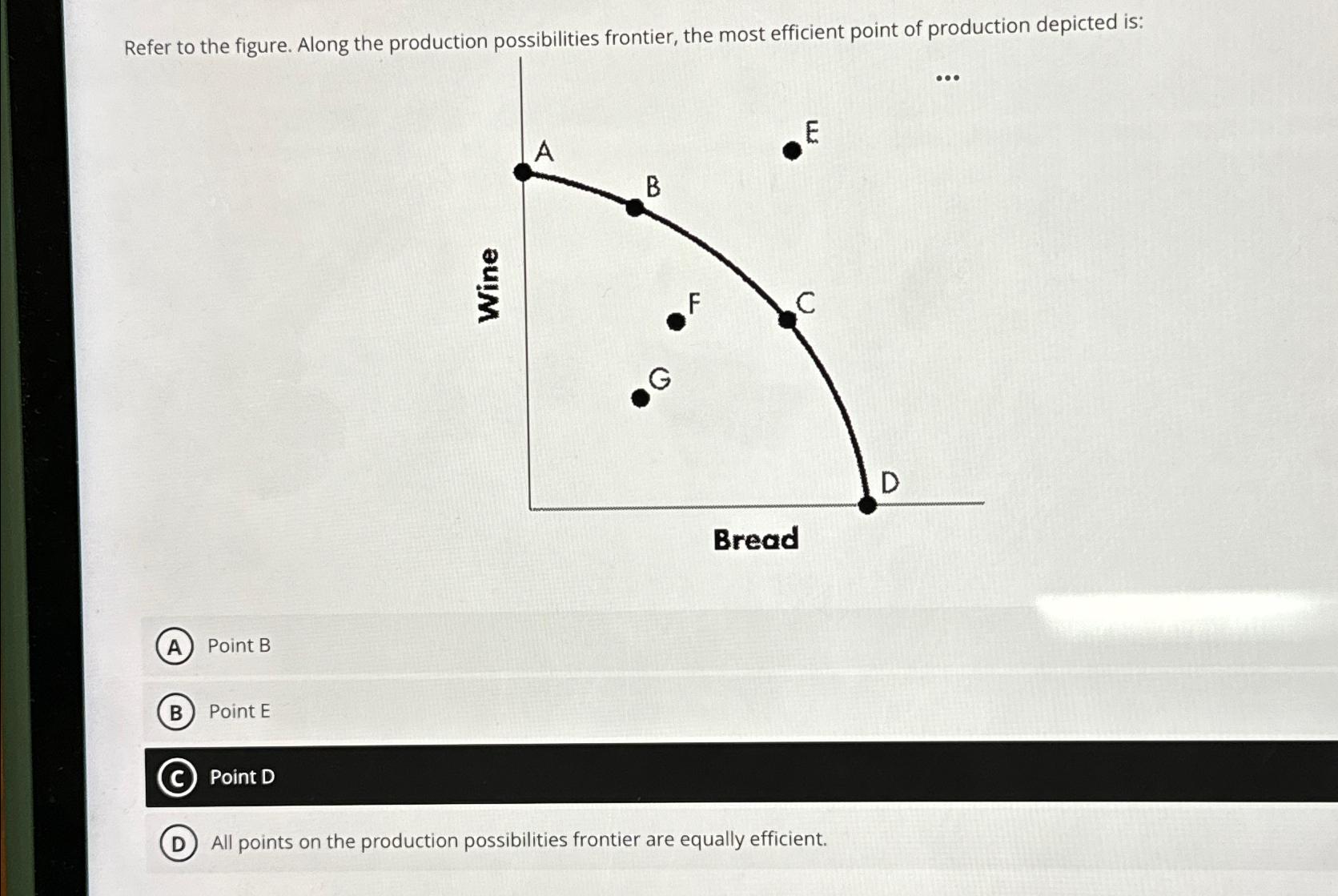 Solved Refer to the figure. Along the production | Chegg.com