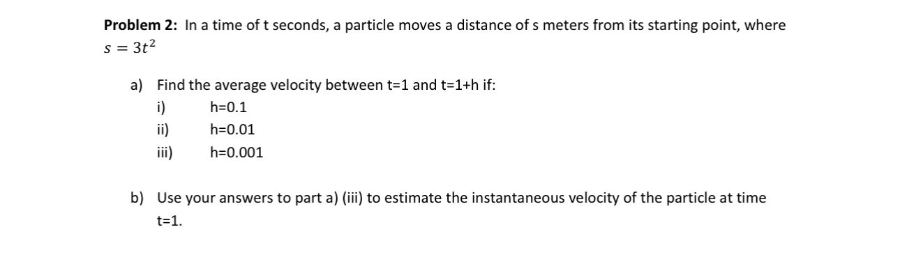 Solved Problem 2: In a time of t ﻿seconds, a particle moves | Chegg.com