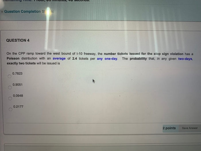 Solved Question Completion St QUESTION 4 On the CPP ramp | Chegg.com