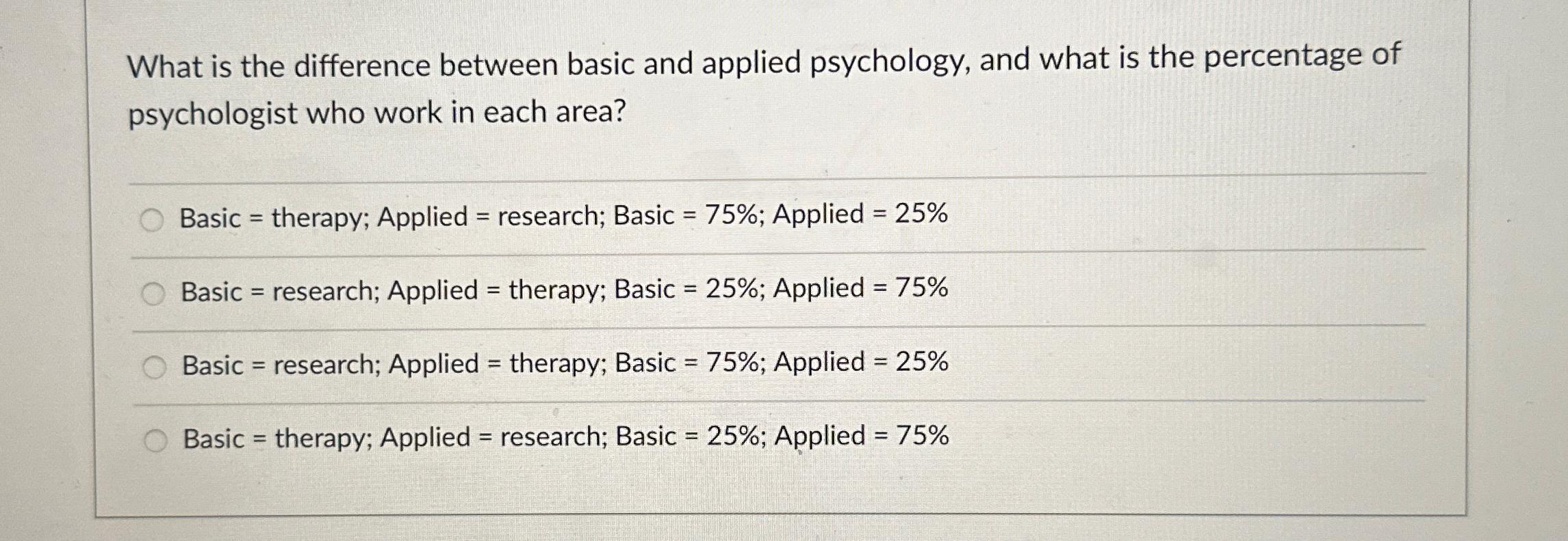 Solved What is the difference between basic and applied | Chegg.com