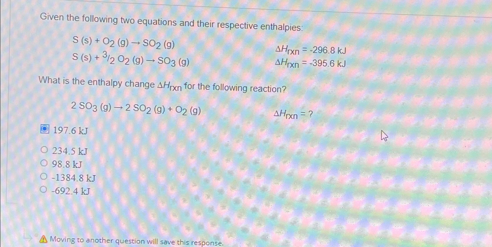 Solved Given the following two equations and their | Chegg.com