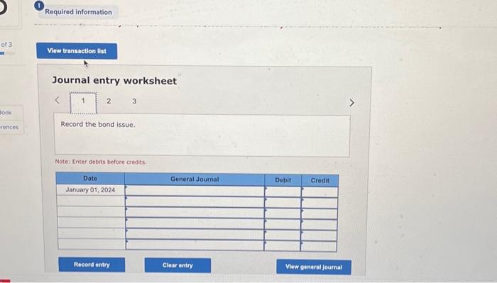 Solved Journal entry worksheet 3Journal entry | Chegg.com