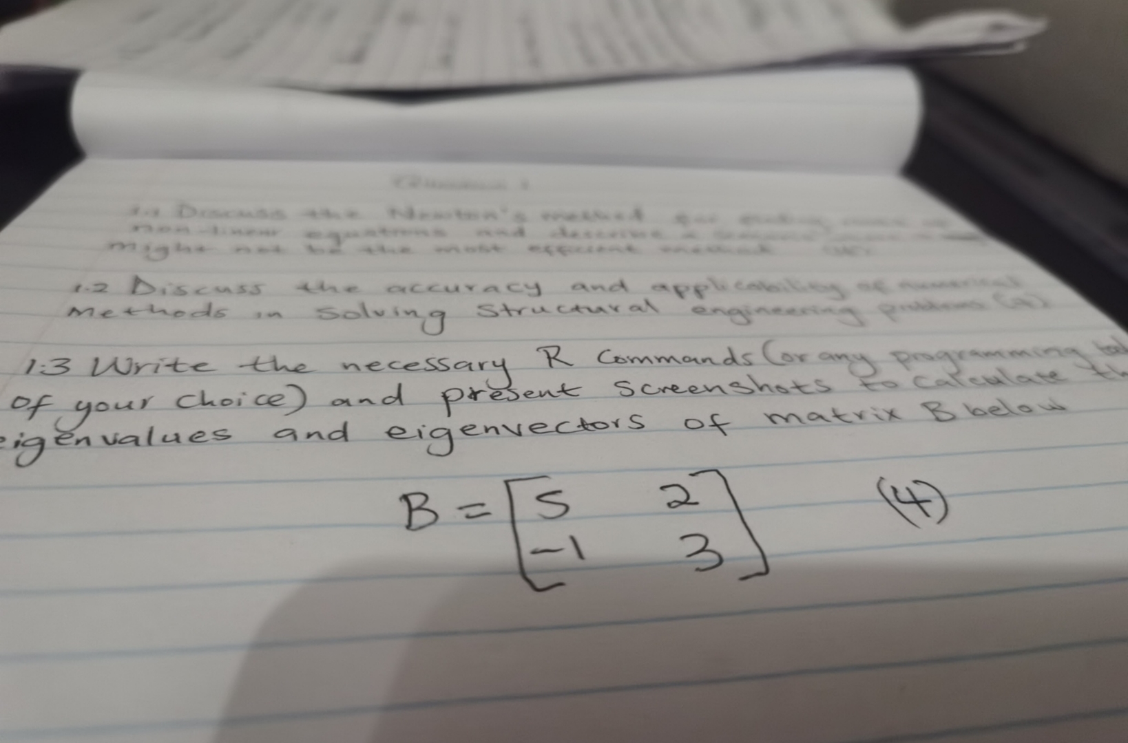 Solved methods in solving Structural enginesing pmomens1:3 | Chegg.com
