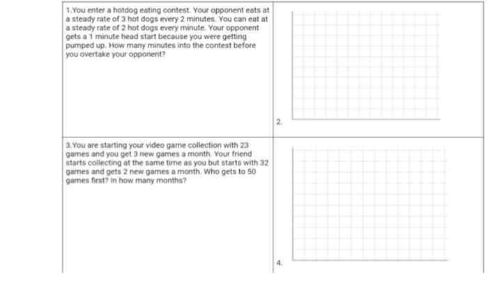 Solved 1. You enter a hotdog eating contest. Your opponent | Chegg.com