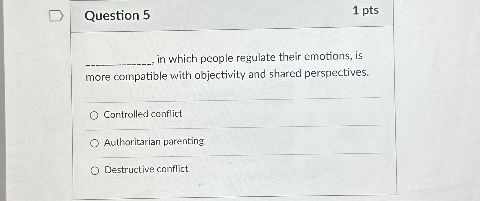 Solved Question 51 ﻿pts, ﻿in which people regulate their | Chegg.com