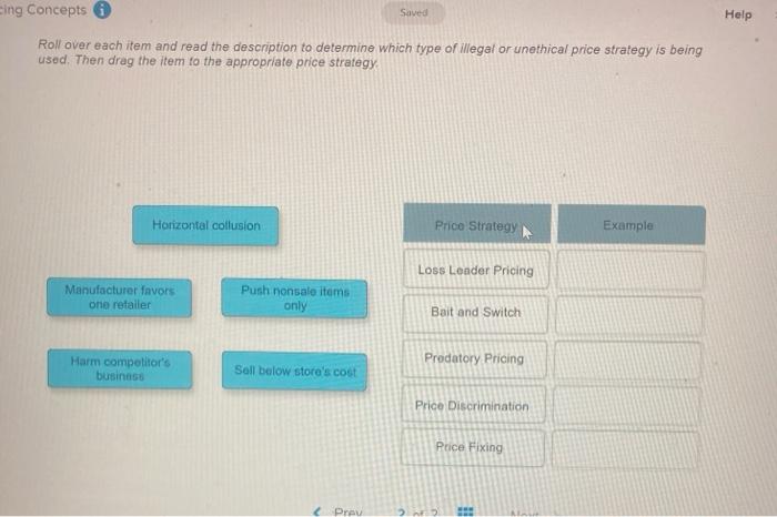 Solved eing Concepts Saved Help Roll over each item and read | Chegg.com