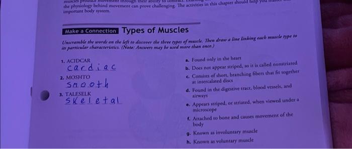 Solved muscles through their ability the physiology behind | Chegg.com