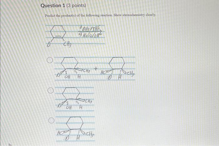 [solved] Predict The Product S Of The Following Reaction
