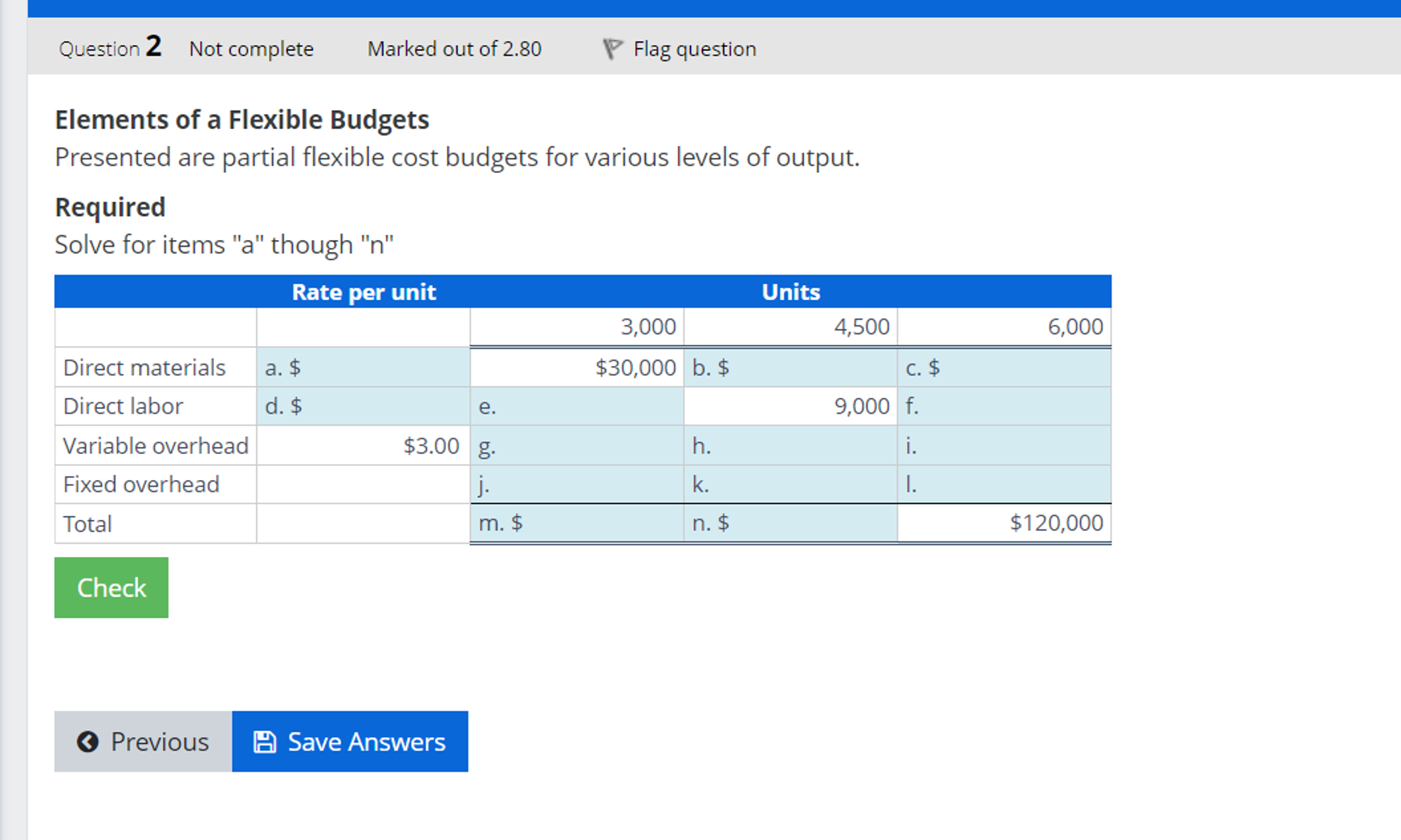 Solved Solve the missing info | Chegg.com