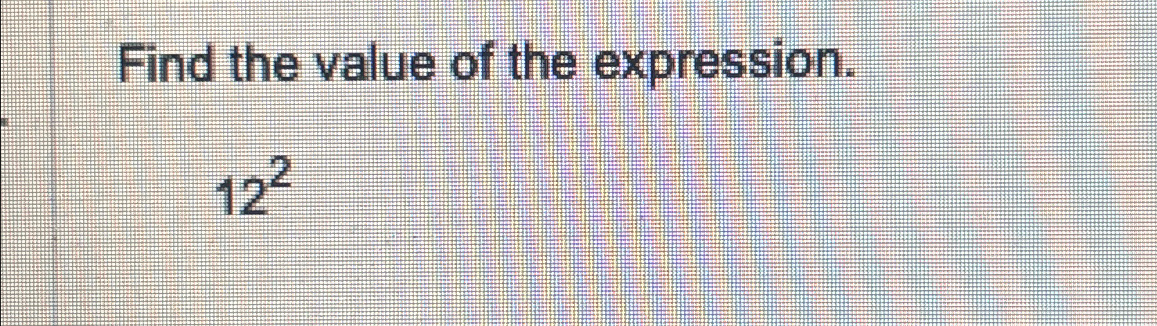 Solved Find the value of the expression.122 | Chegg.com