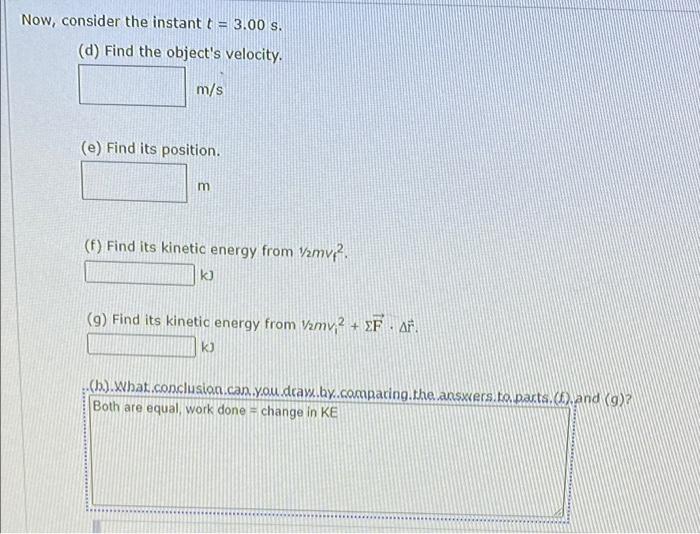 Solved Two constant forces act on an object of mass m = 4.00 | Chegg.com