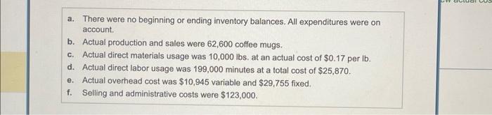 Solved Data tableRequirements 1. Compute the cost and | Chegg.com