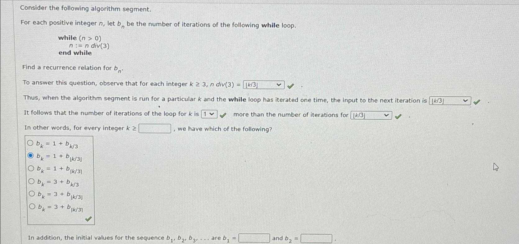 Solved Consider the following algorithm segment.For each | Chegg.com