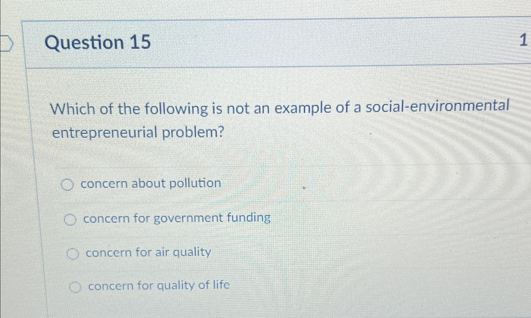 Solved Question 15Which of the following is not an example | Chegg.com